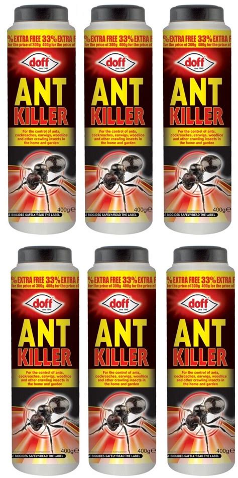 Case Of 6 X Doff Ant Killer Powder 400g