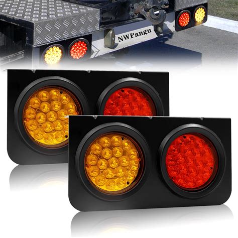 Semi Truck Trailer Led Lights Stainless Steel Semi Truck Rear Light
