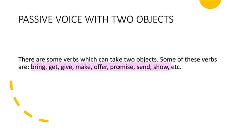 Impersonal Passive Voice And Passive Voice With Two Objectspptx