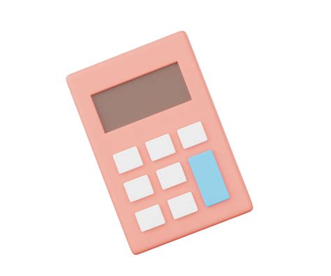 3d Calculator Icon Pink Calculator 3d Rendering 11794185 Png