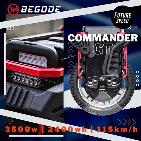 2023 New] Begode Commander Gt Self Balancing Electric Unicycle 3500w