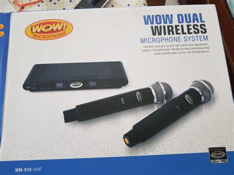Wow Fiesta Magic Sing Wow Dual Wireless Microphone Audio