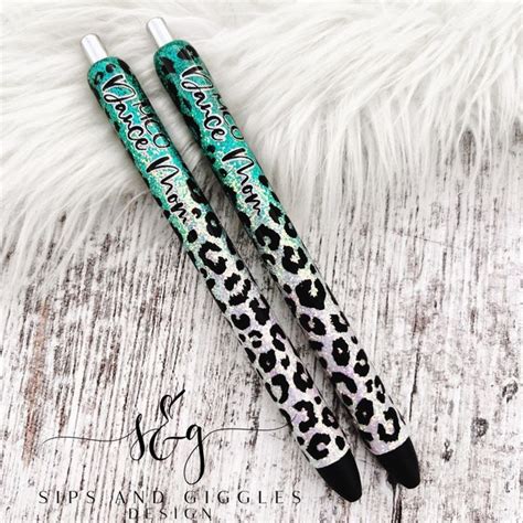 Leopard Epoxy Pen Wrap Etsy