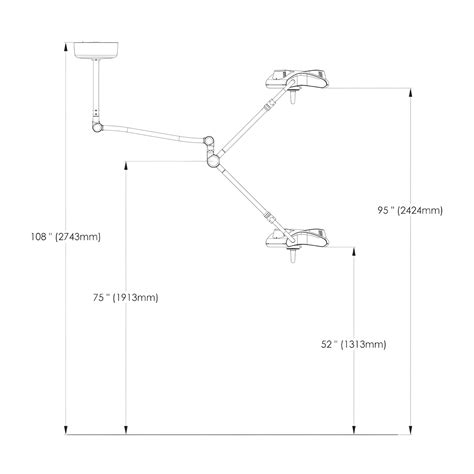 Burton Aledsc Aim® Led Procedure Light Single Ceiling Mount