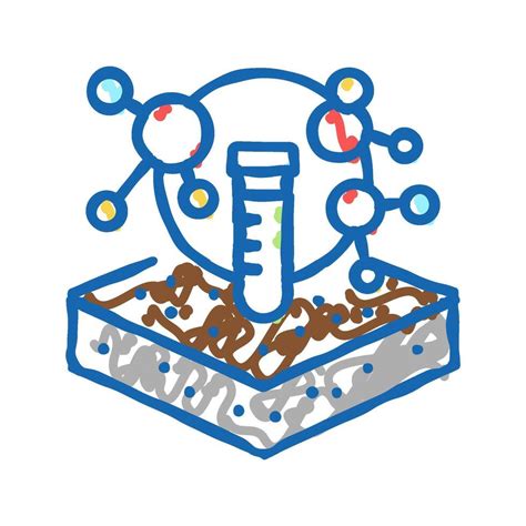 Laboratory Chemical Soil Testing Icon Doodle Illustration 62455690
