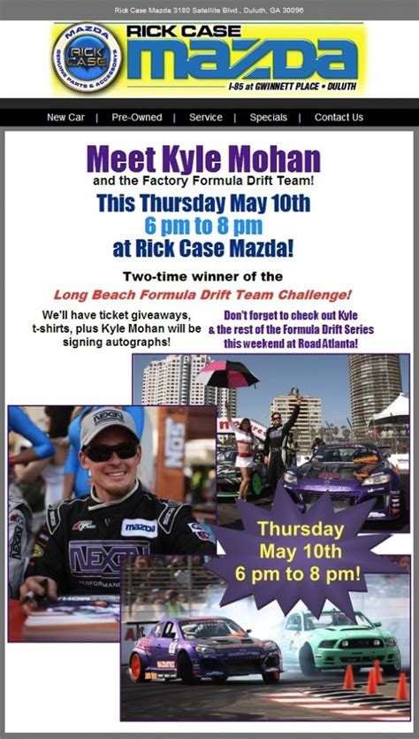 Kyle Mohan At Rick Case Mazda Thursday May 10 Formula Drift Blog