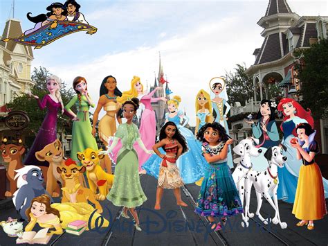 Walt Disney World With Characters By Bioniclins On Deviantart
