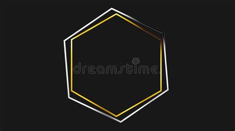 Double Hexagon Ring Moving Gold Silver Luxury Royal Stock