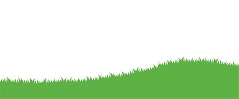 Grass Meadow Bottom Border For Background Element Decoration Vector