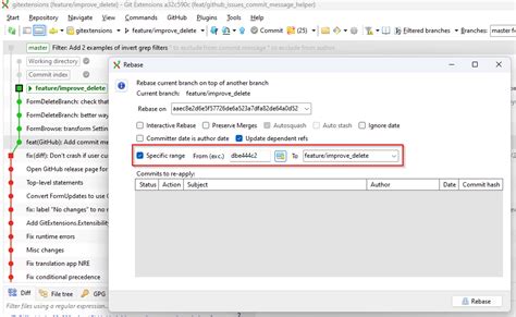 Modify Git History — Gitextensions 43 Documentation