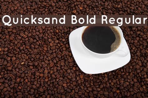 quicksand bold regular font