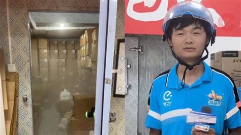 打开门时身体已瑟瑟发抖！女子回应被困冷库外卖小哥闻声救出
