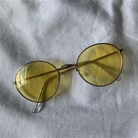 Yellow Lens Sunglasses Missing The Rubber On The Depop
