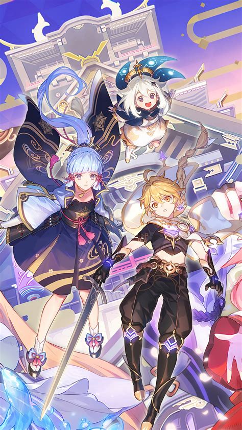 Genshin Impact Video Game Raiden Shogun Yae Miko Aether Paimon Ayaka Kokomi Kazuha Hd