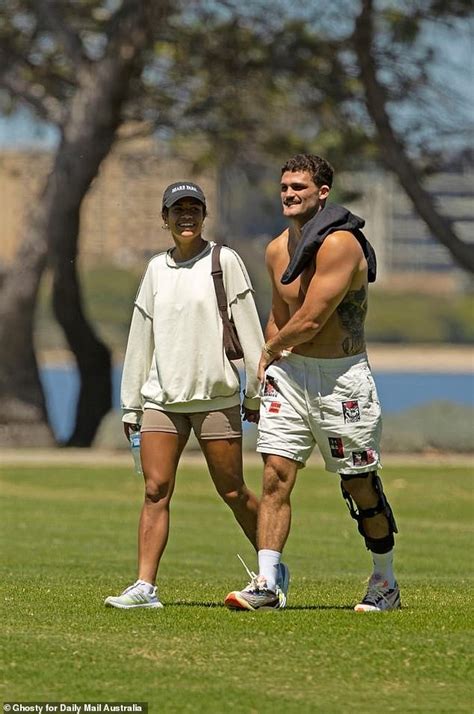 The Long Goodbye Nathan Cleary And Mary Fowler Bid Farewell Before