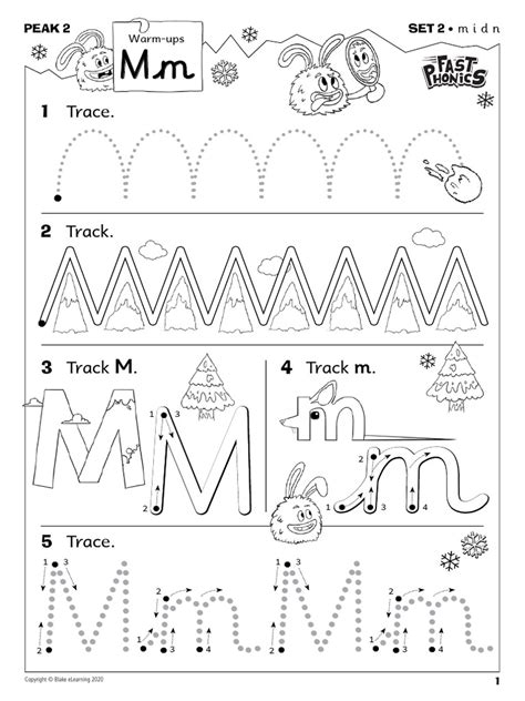 Activity Sheet Fp Fast Phonics Worksheets Peak 2 Peak 2 Handwriting En