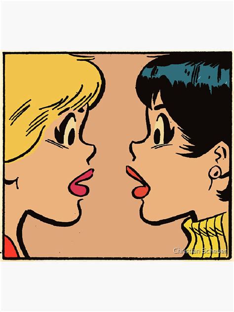 Betty And Veronica Sticker For Sale By Boxspring Redbubble