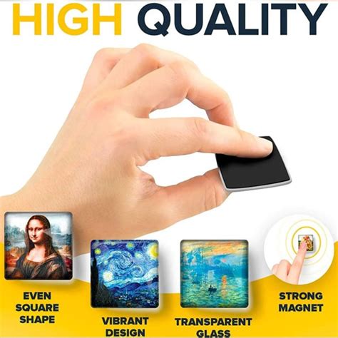 3d Glass Fridge Magnet