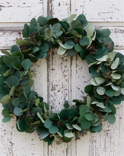 Eucalyptus Wreath Fixer Upper Wreath Greenery Wreath Etsy