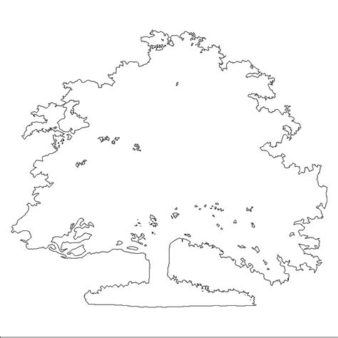 Tree Dxf File Dxf Ai Pdf Tree Vector Art Tree Laser Cut