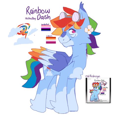 Rainbow Dash Redesign And Headcanons By Gumba1ls On Deviantart