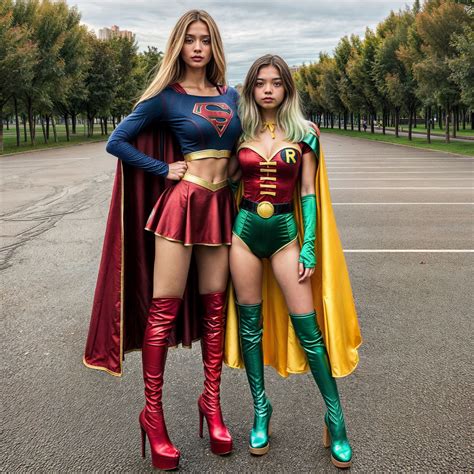 Supergirl And Robin By Sestron55 On Deviantart