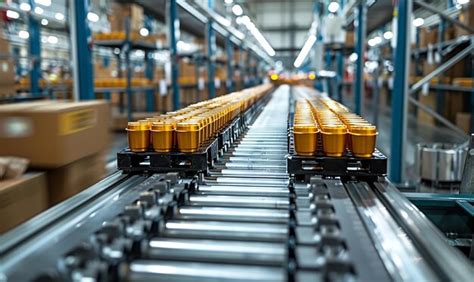 Logistics And Packaging Solutions On The Assembly Line Premium Ai