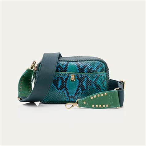 Sac Python Lily Prairie Avec Rivets Claris Virot Boutique So Bijoux