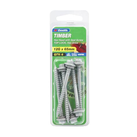 Zenith® 10g X 30mm Class 3 Galvanised Timber Screws 50 Pack Zenith