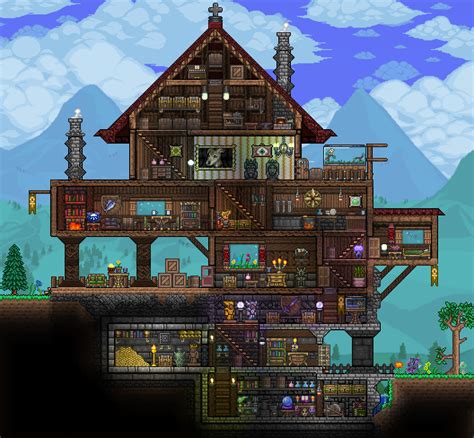 Pc Ballin Houses By Eiv Terraria House Design Terraria House