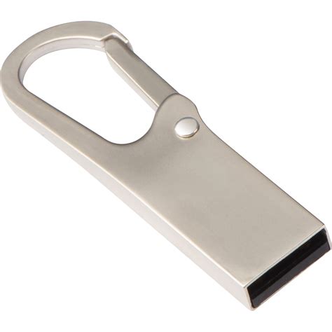 Metal USB Stick With Carabiner 4GB