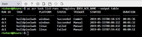 Automatically Create Container Images Using Azure Container Registry