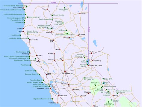 Map Of North California Usa