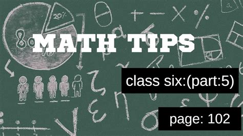Class Sixmath Part5 Page 102 Youtube