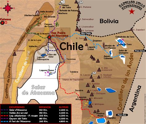 Agencia De Turismo Francófona Santiago Atias Excursiones Mapa Español