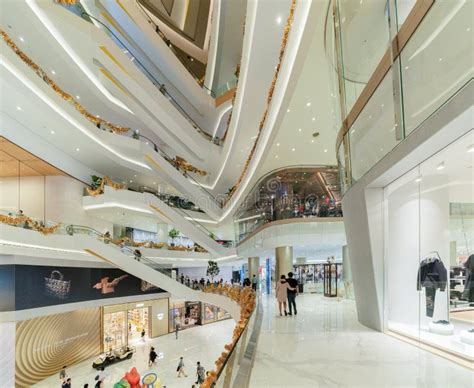Icon Siam Plaza Shopping Mall In The Modern Building In Structure Of