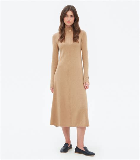 Сукня кашемірова зі смугою кемел ціна купити Gdcashmere ціна купити Gdcashmere ціна