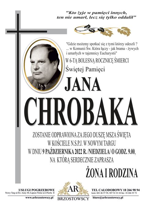Jan Chrobak Rocznica Nowytarg24tv