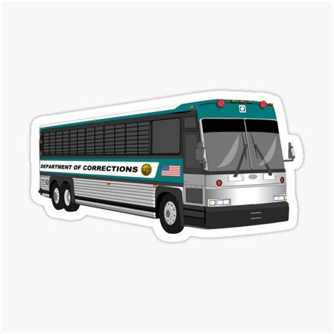 Cdcr Transportation Bus Sticker For Sale By Stickerwey Redbubble