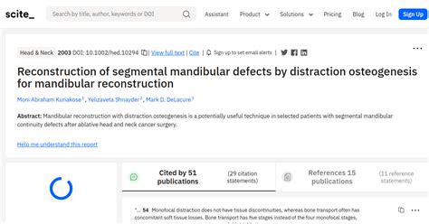 Reconstruction Of Segmental Mandibular Defects By Distraction Osteogenesis For Mandibular