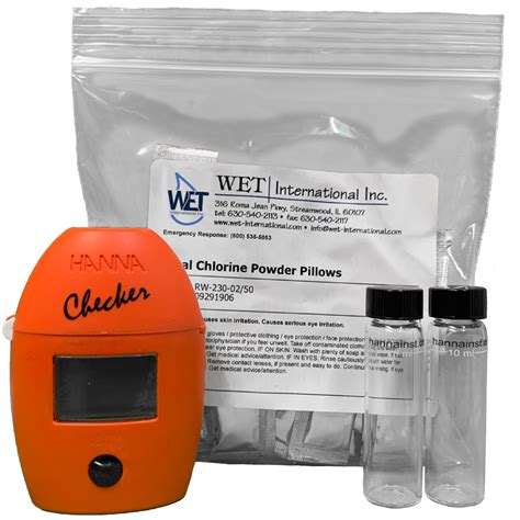 Chloramine Test Kit With Electronic Meter In Plastic Case Wc Wet