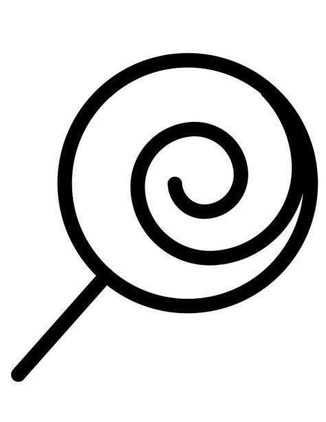 Halloween Candy Coloring Page Free Printable