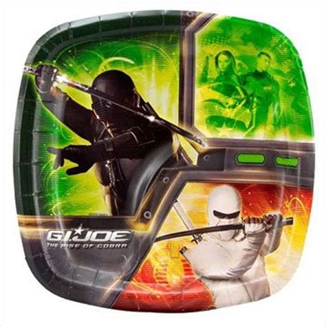 G I Joe Rise Of Cobra Small Square Paper Plates 8ct