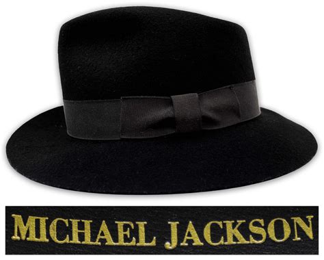 Lot Detail Michael Jacksons Famous Black Fedora Made By Dorfman