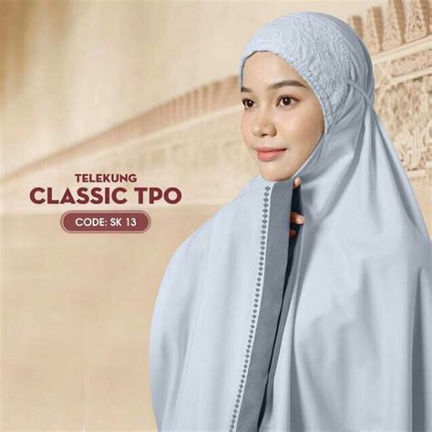 🔥 Ready Stock 🔥telekung Classic Tpo Sk Cotton Boder Line Premium