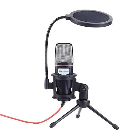 Professional Studio Microphone Wired Condenser Karaoke Mic Computer