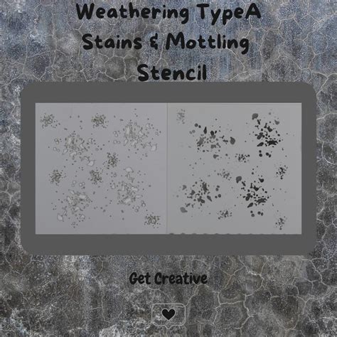 Stl File Weathering Type A Stains And Mottling Stencil 👨‍🎨 ・3d Printable Model To Download・cults