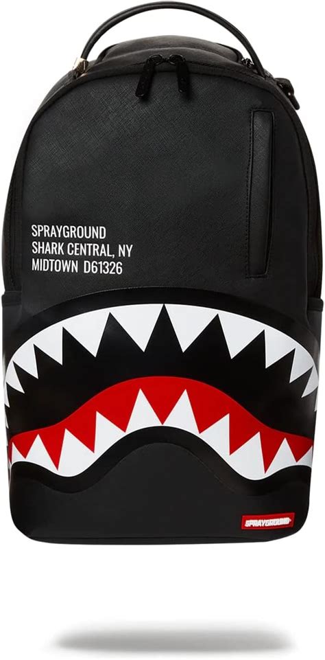 Sprayground Backpack Shark Central Black Dlxv Casual