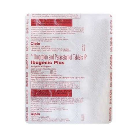 Ibugesic Plus Tablet At ₹ 40strip In Nagpur Id 2849492189397