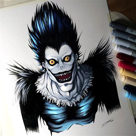 Ryuk From Death Note Drawing By Lethalchris On Deviantart